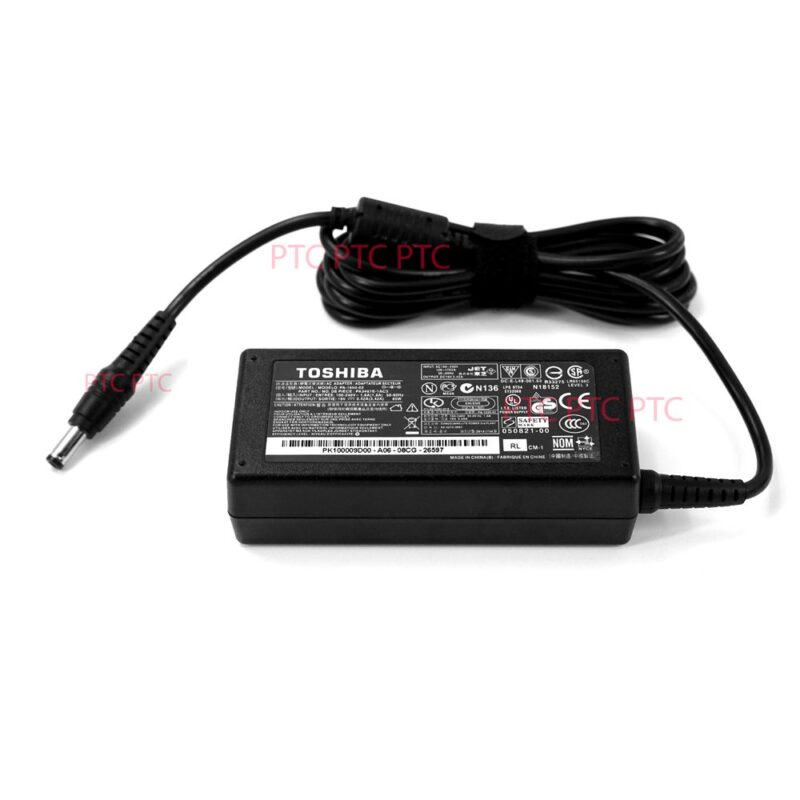 Genuine Laptop Charger Power Cord 19V 3.42A 65W for Toshiba Satellite ...