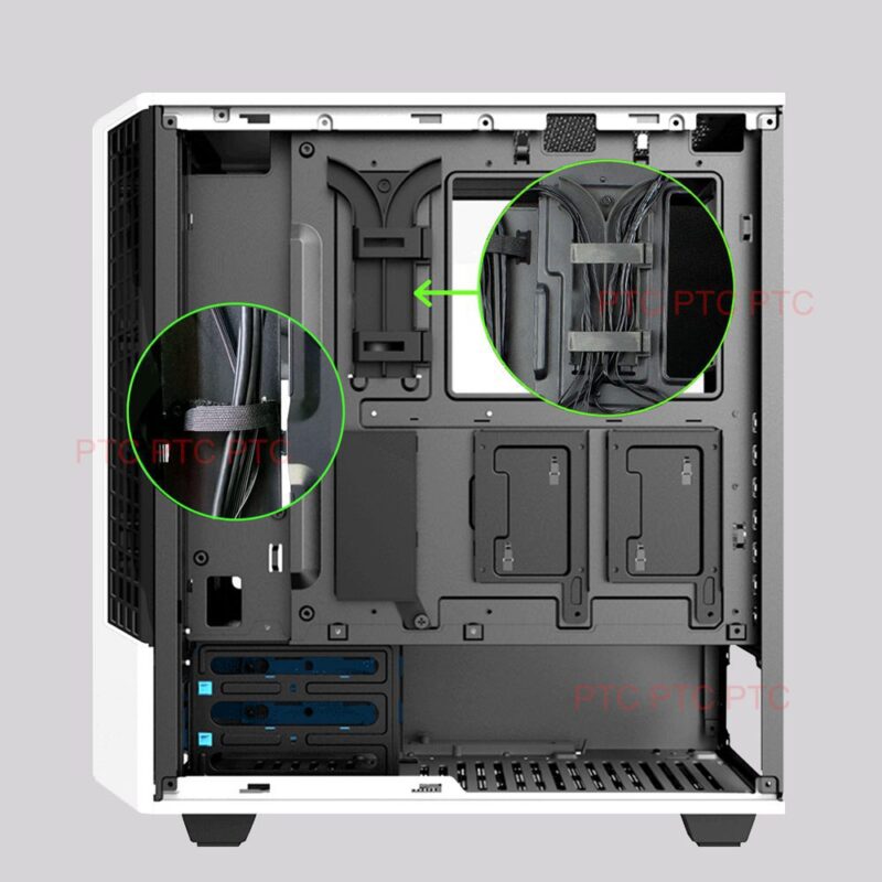 White Gaming Case Paladin GX Full ATX Computer Case Synchronised RGB ...