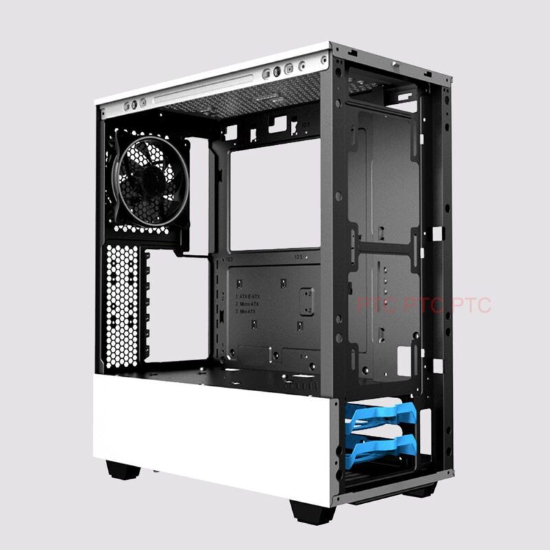 White Gaming Case Paladin GX Full ATX Computer Case Synchronised RGB ...