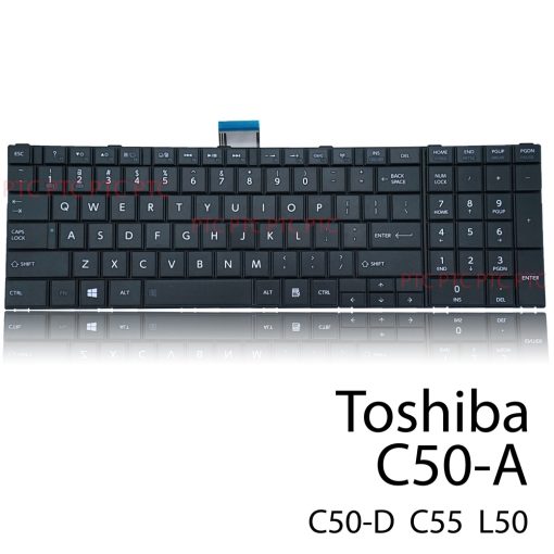 Toshiba Satellite C50 C50D C50-A C50D-A C55 C55D C55T Keyboard US ...