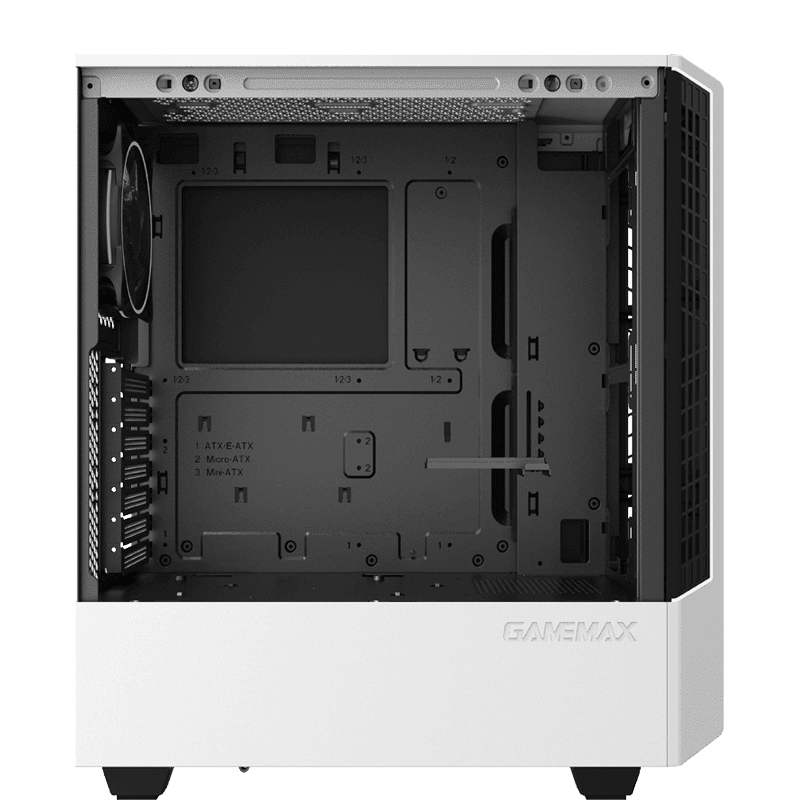 White Gaming Case Paladin GX Full ATX Computer Case Synchronised RGB ...