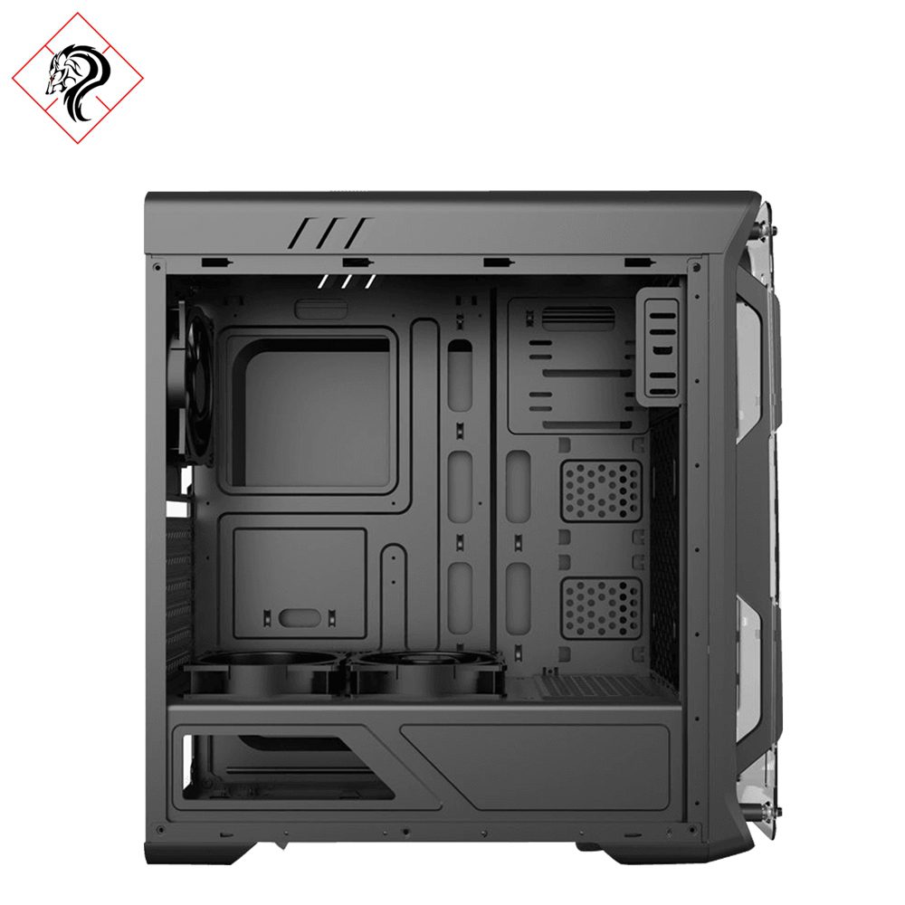 Gaming Tower Case Optical GX ATX Computer PC Case 4x RBG fan wireless ...
