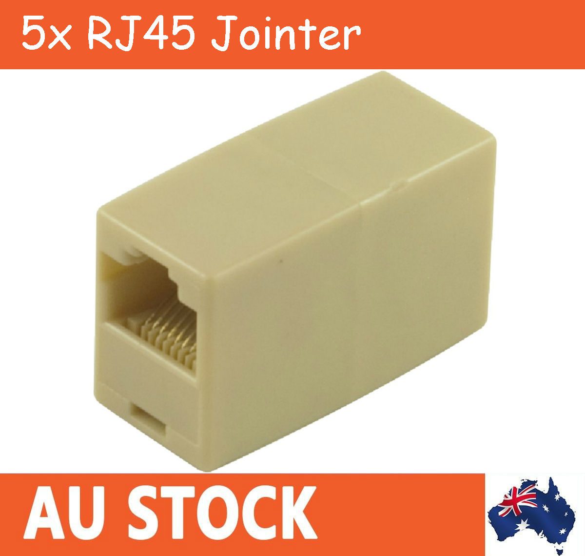5 x CAT5 RJ45 Coupler Jointer Plug Connectors Adapters – PTComputers