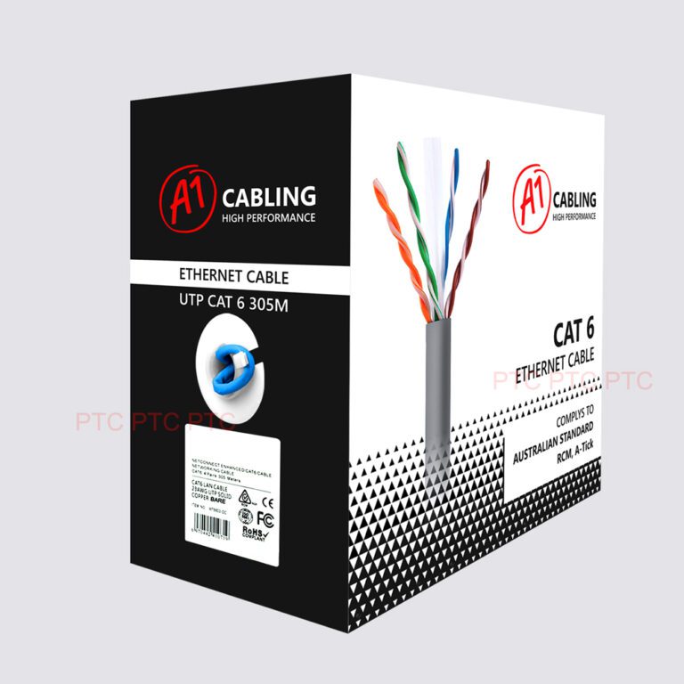 RCM Cat 6 305m UTP Ethernet Network LAN Cable Roll Solid copper core ...