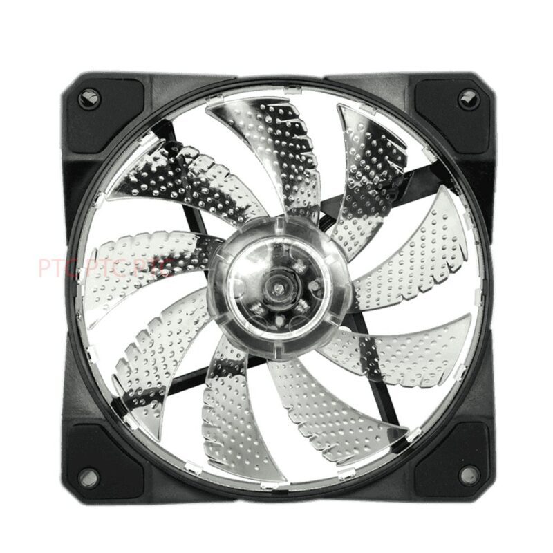 2 Pack Rainbow RGB LED Fan GX Predator computer PC case heat sink CPU ...