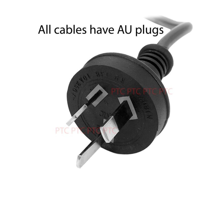 1.2m 3-Pin Prong Mickey Mouse Plug to IEC C5 AU Power Cable Cord Lead ...